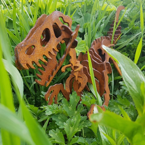 Rusty Metal Dinosaur Triceratops 3d Triceratops Garden - Etsy