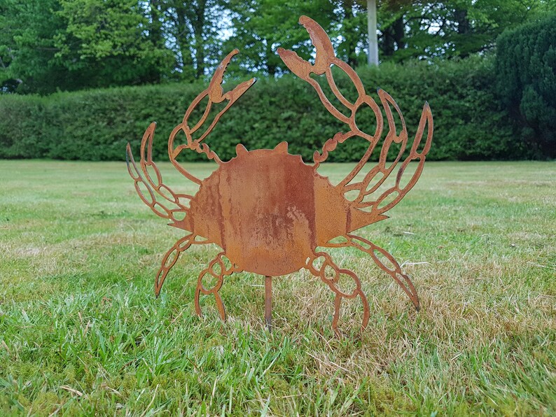 Metal Rusty Crab Seaside Ornaments Art Crab Gift Sea | Etsy