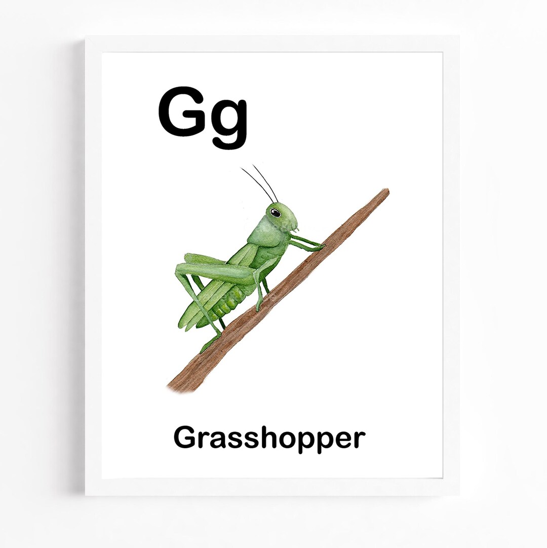 Printable Alphabet Nursery Wall Art, Alphabet, Letter G is for ...