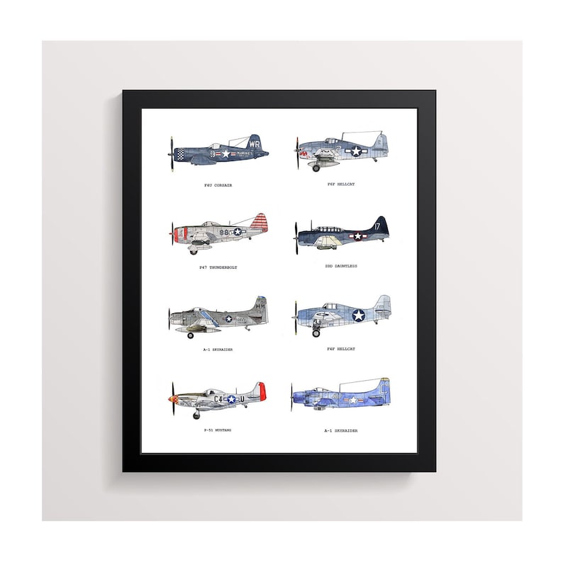 Airplane Print Airplane Poster Vintage Airplane Poster | Etsy