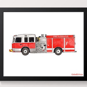 Emergency Rescue Vehicles Poster, Printable Emergency Vehicles, Kids ...