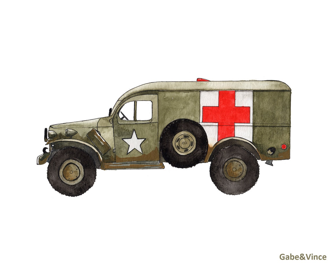 Army Military Ambulance Printable Emergency Rescue Printable - Etsy