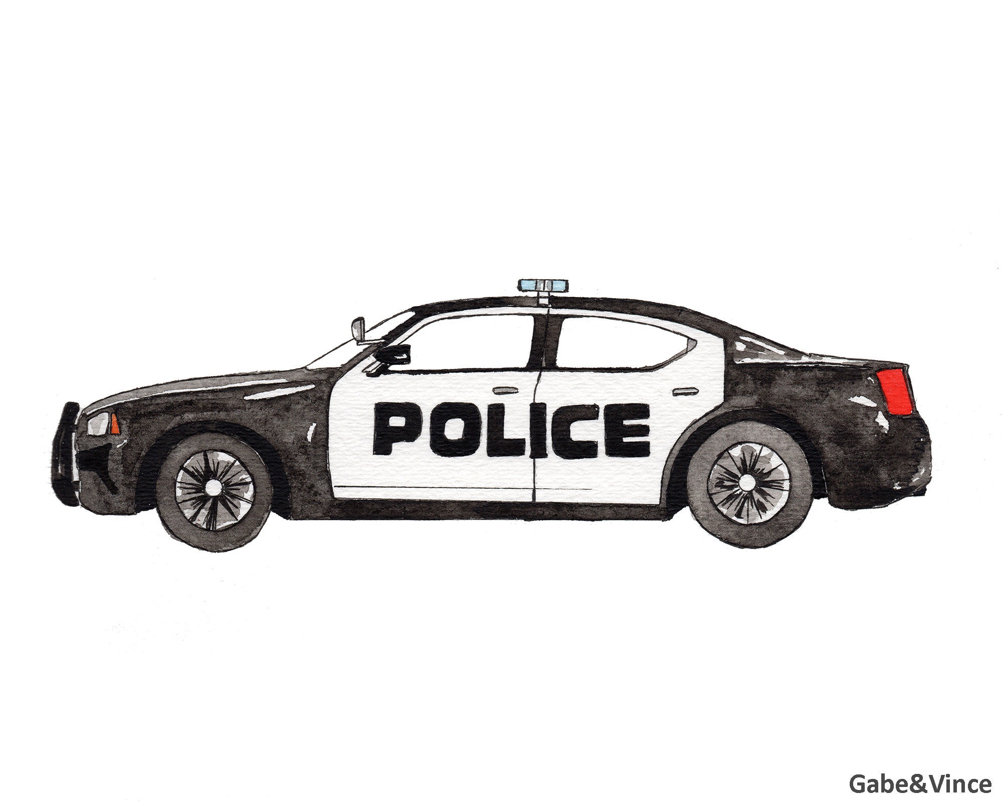 Dodge Charger Police Car Coloring Pages