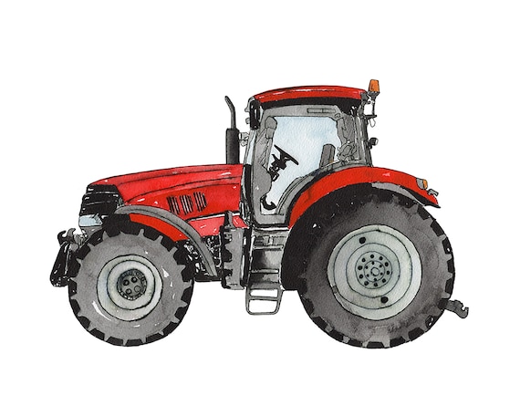 Red Tractor Clipart For Kids