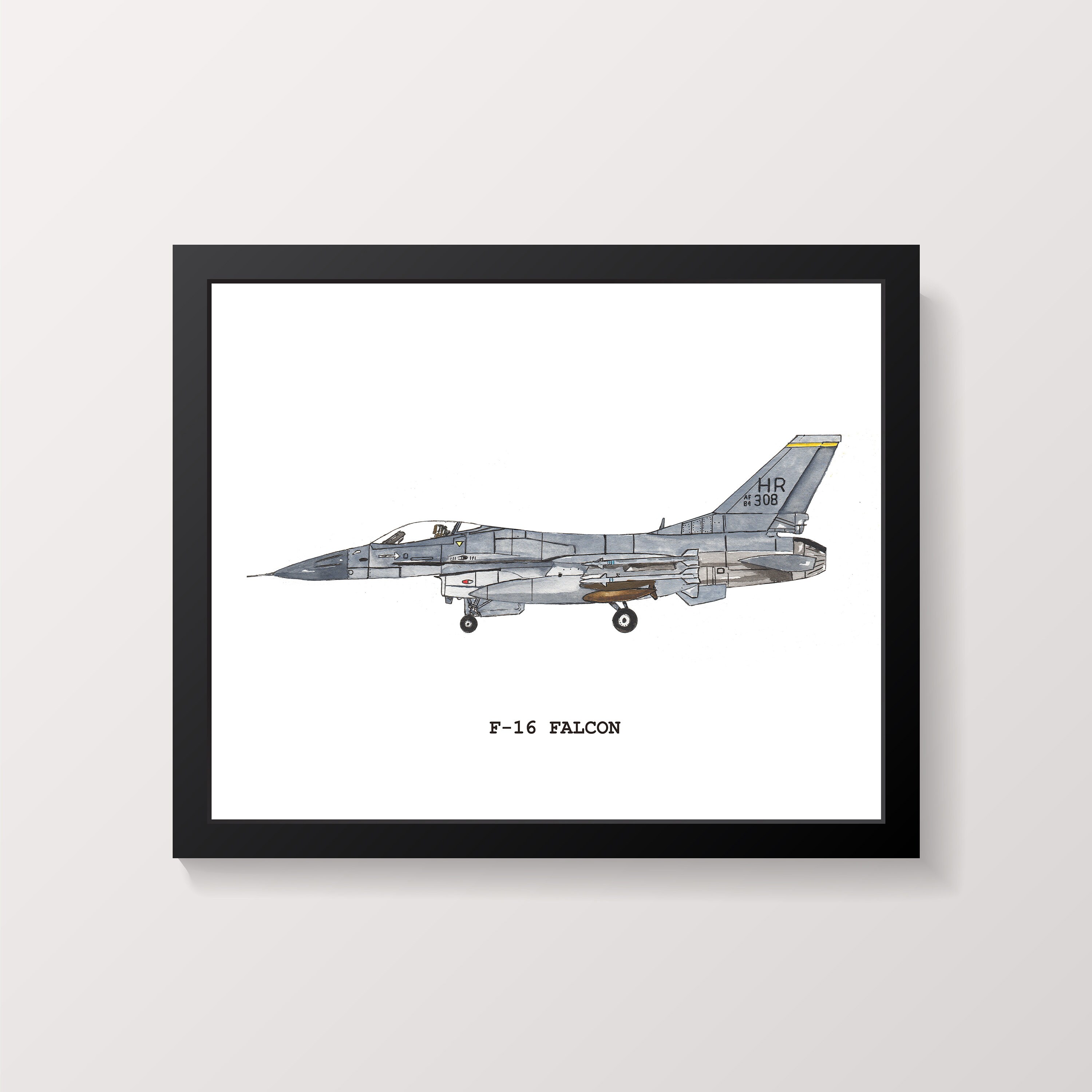 Printable Airplane, Set of 2, F-16 Falcon, F-22 Raptor, USAF, Fighter ...