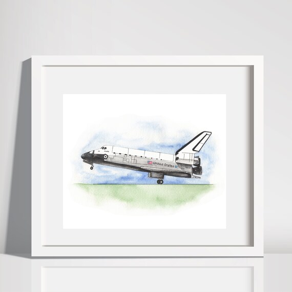 Space Shuttle Printable Space Shuttle Print Astronaut Theme - Etsy