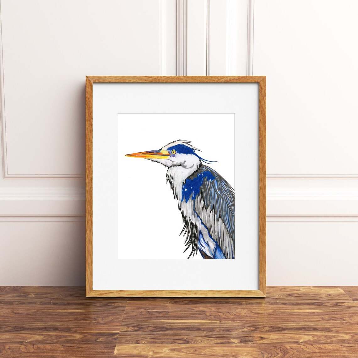 Great Blue Heron Print Blue Heron Printable Printable - Etsy
