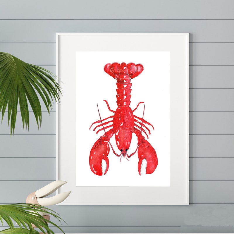 Lobster Art Print - Etsy