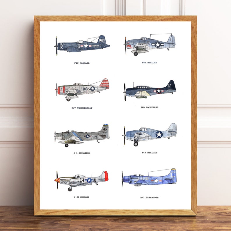 Airplane Print Airplane Poster Vintage Airplane Poster | Etsy