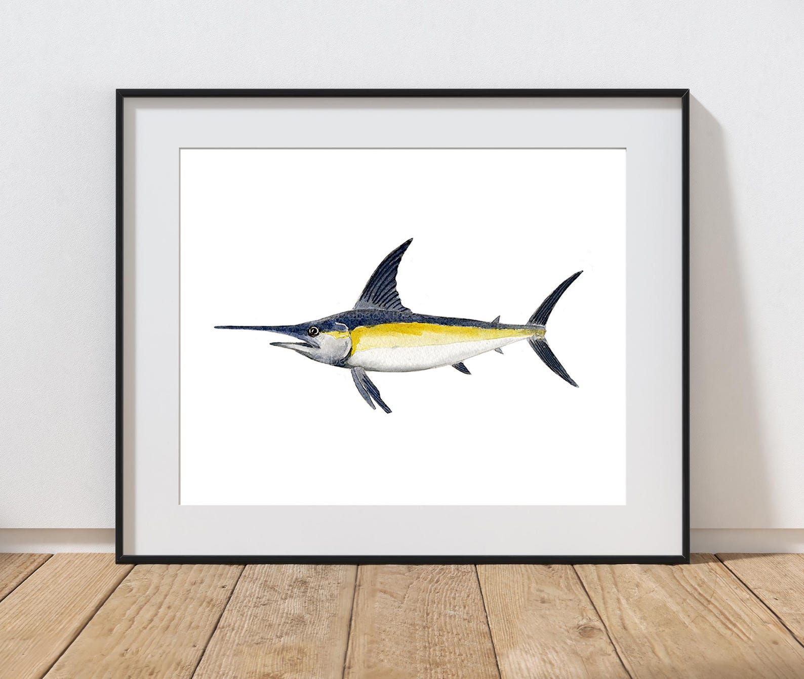 Saltwater Fish Wall Art Set of 6 | Mahi Mahi, Tuna, Marlin, Sailfish ...