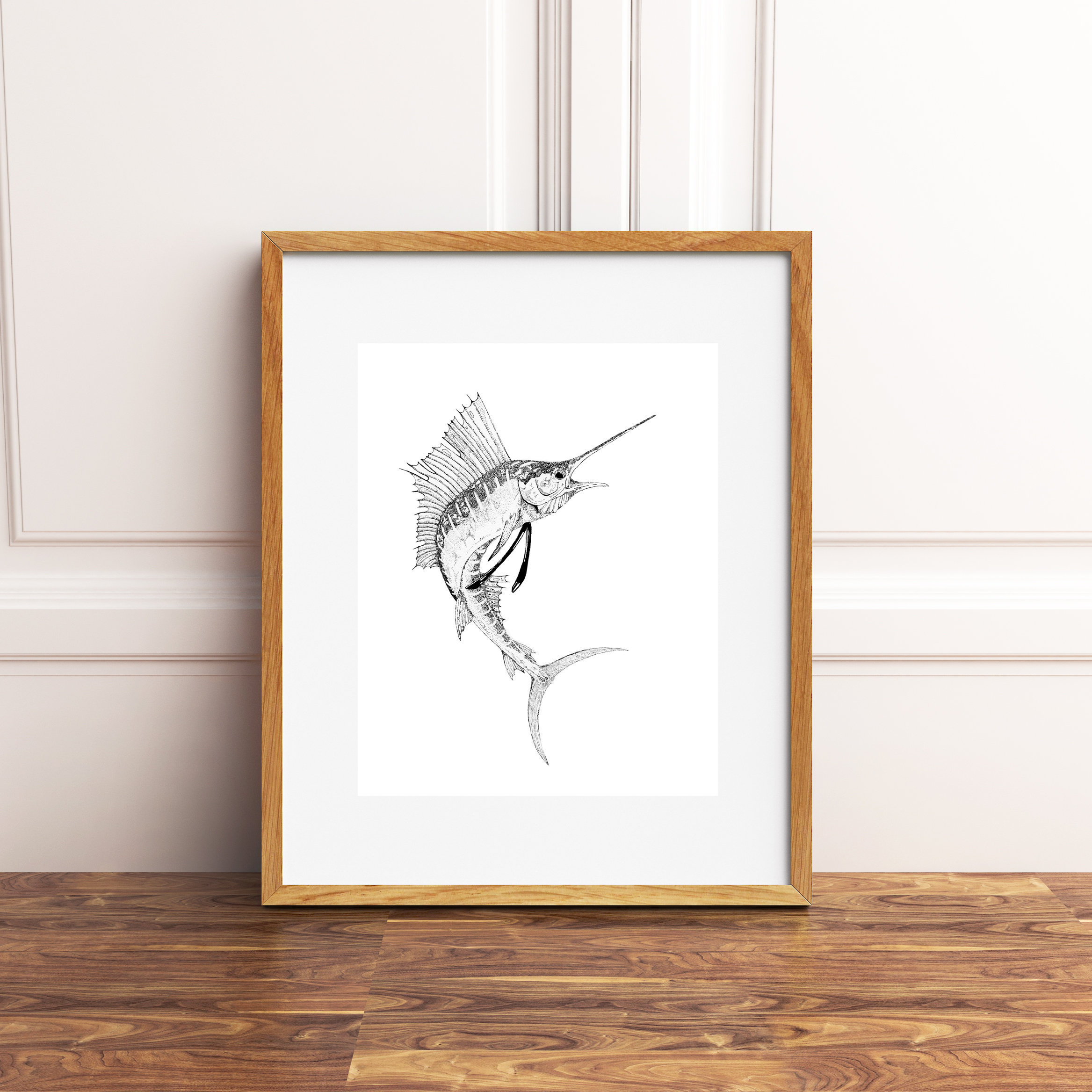 Sailfish Print Printable Printable Coastal Wall Art - Etsy Canada
