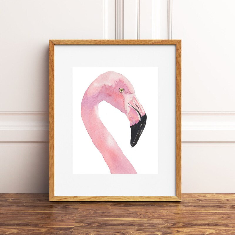 Flamingo Watercolor - Etsy