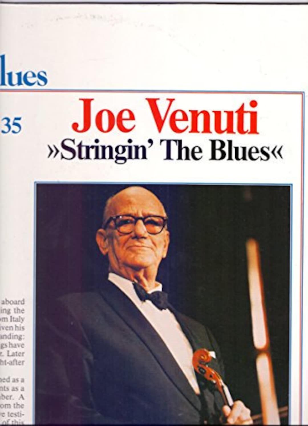 Joe Venuti With Lino Patruno / in Milan With Lino Patruno & His Friends ...
