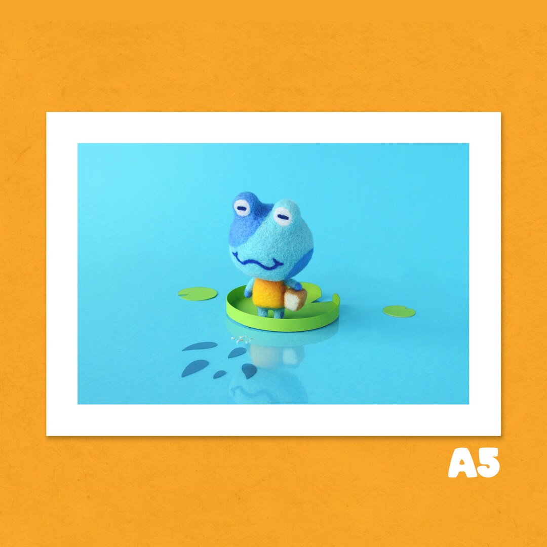 Jeremiah Animal Crossing A5 Needlefelt Digital Print - Etsy UK