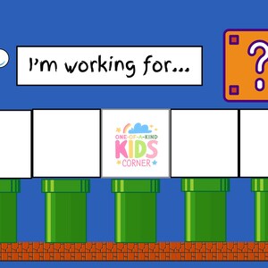 Super Mario Reward Chart Behavior Chart Token Board Visual Aid ...