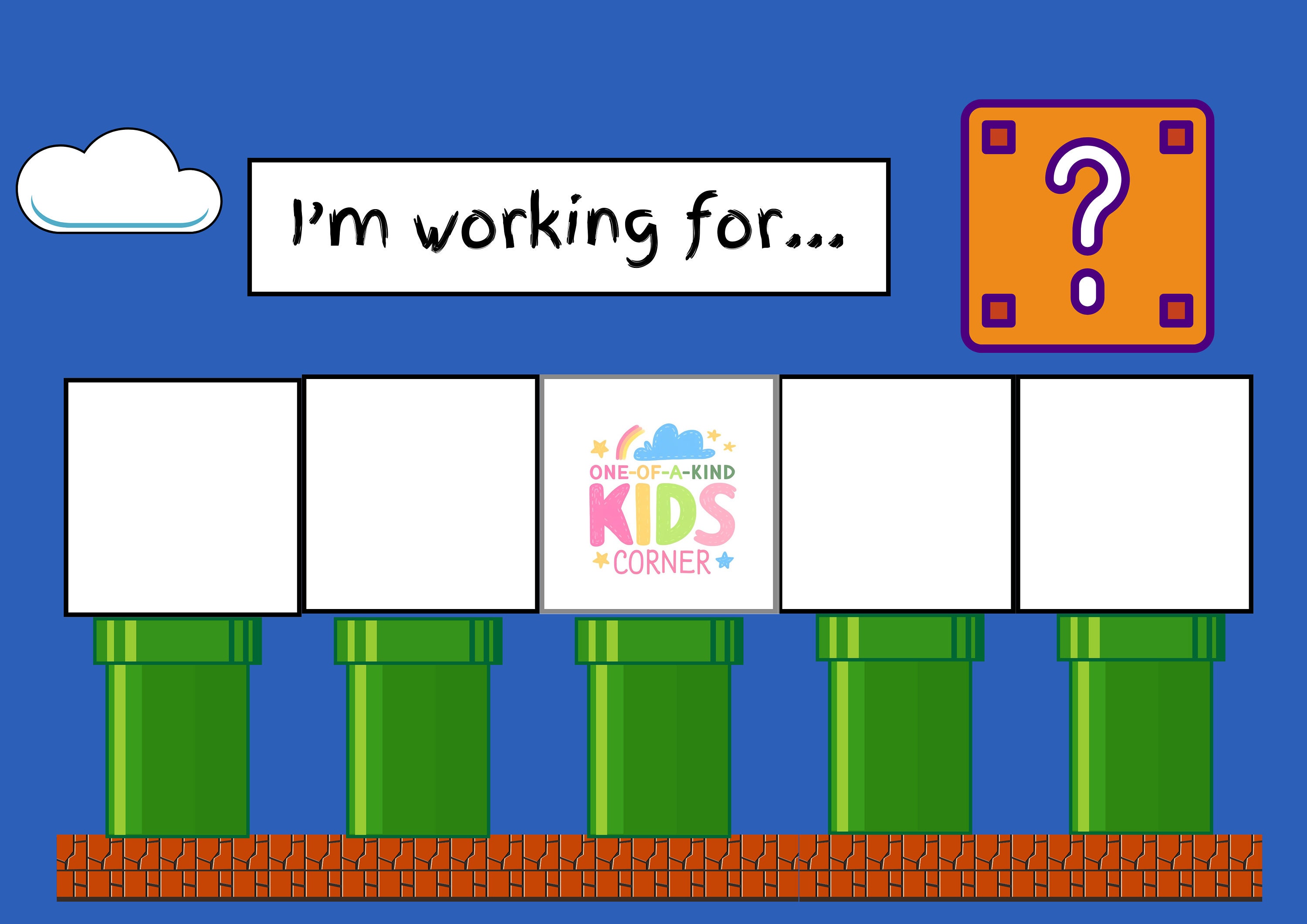 Super Mario Reward Chart Behavior Chart Token Board Visual Aid ...