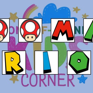 Super Mario Reward Chart Behavior Chart Token Board Visual Aid ...