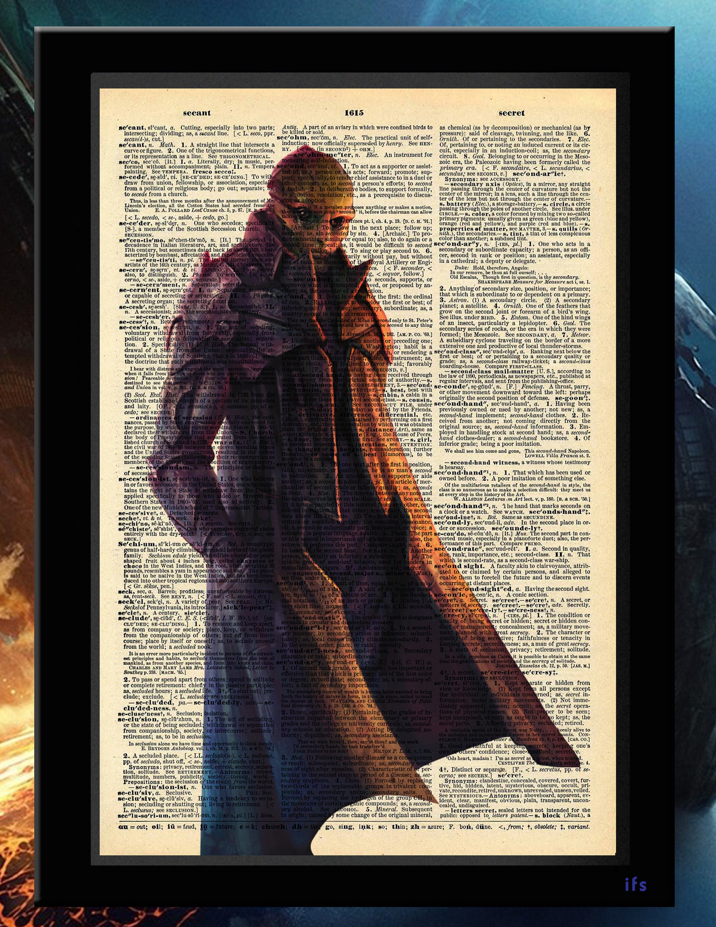 Mass Effect Inspired Thane Dictionary Print 8x11 - Etsy