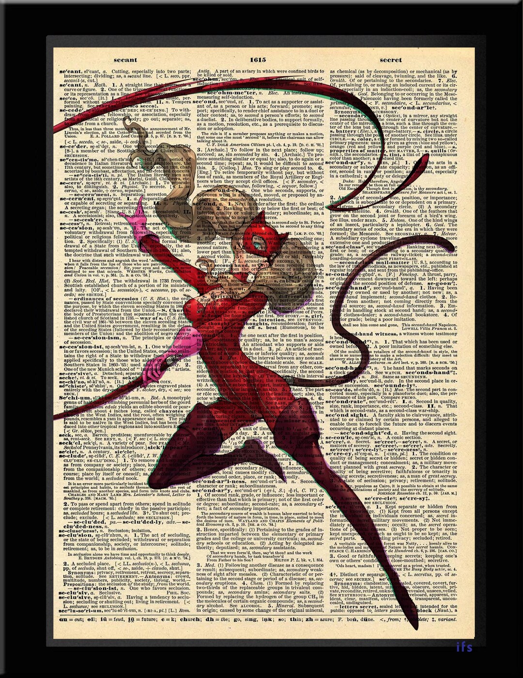 Persona Inspired Ann Takamaki "panther" Dictionary Print 8x11 - Etsy