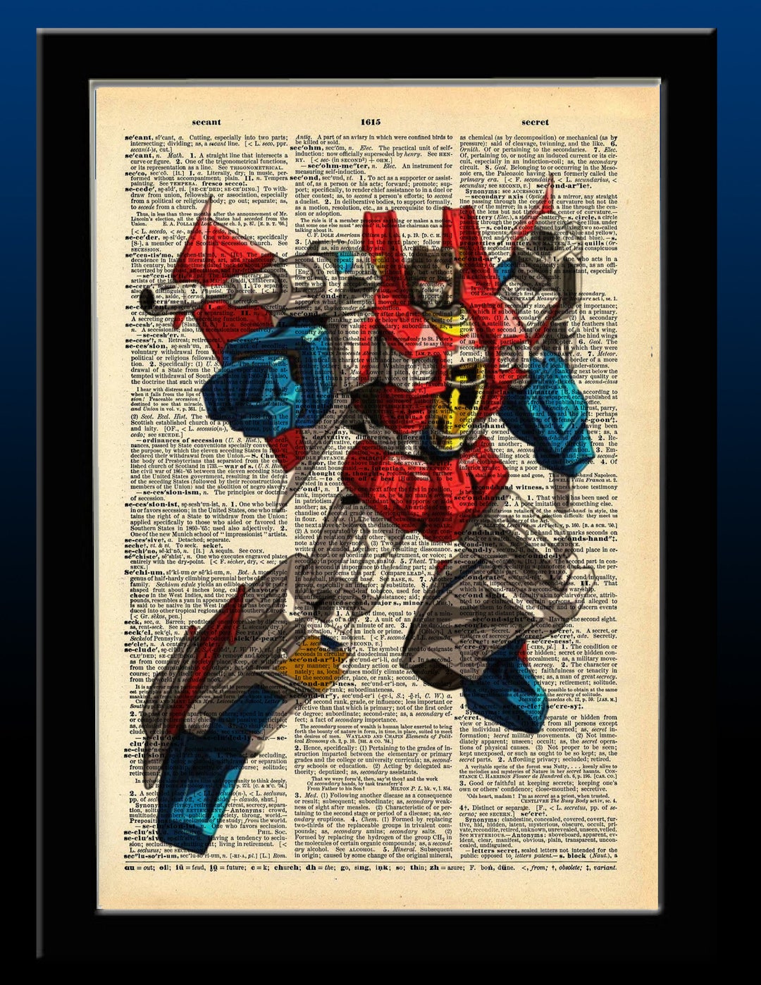 Transformers Inspired G1 Star Scream Dictionary Print 8x11 - Etsy