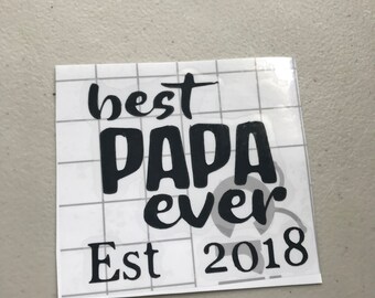 Papa decal | Etsy