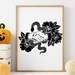 Snake Hand Shake Flower Digital Art Print Halloween PNG - Etsy