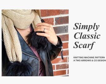 Machine Knit Scarf - Etsy