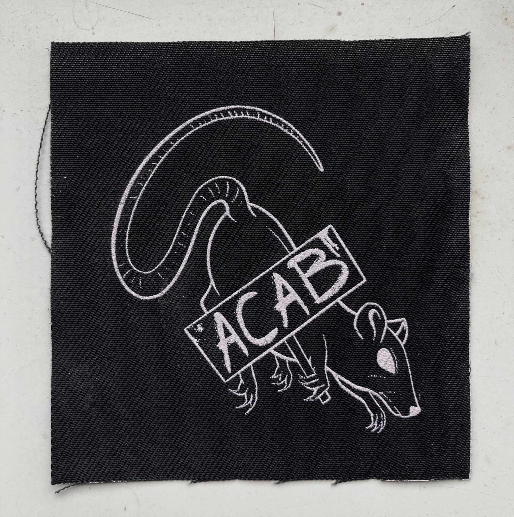 DONATION - ACAB Rat Patch | Punk Patch | Metal Patches | Punk Patches ...