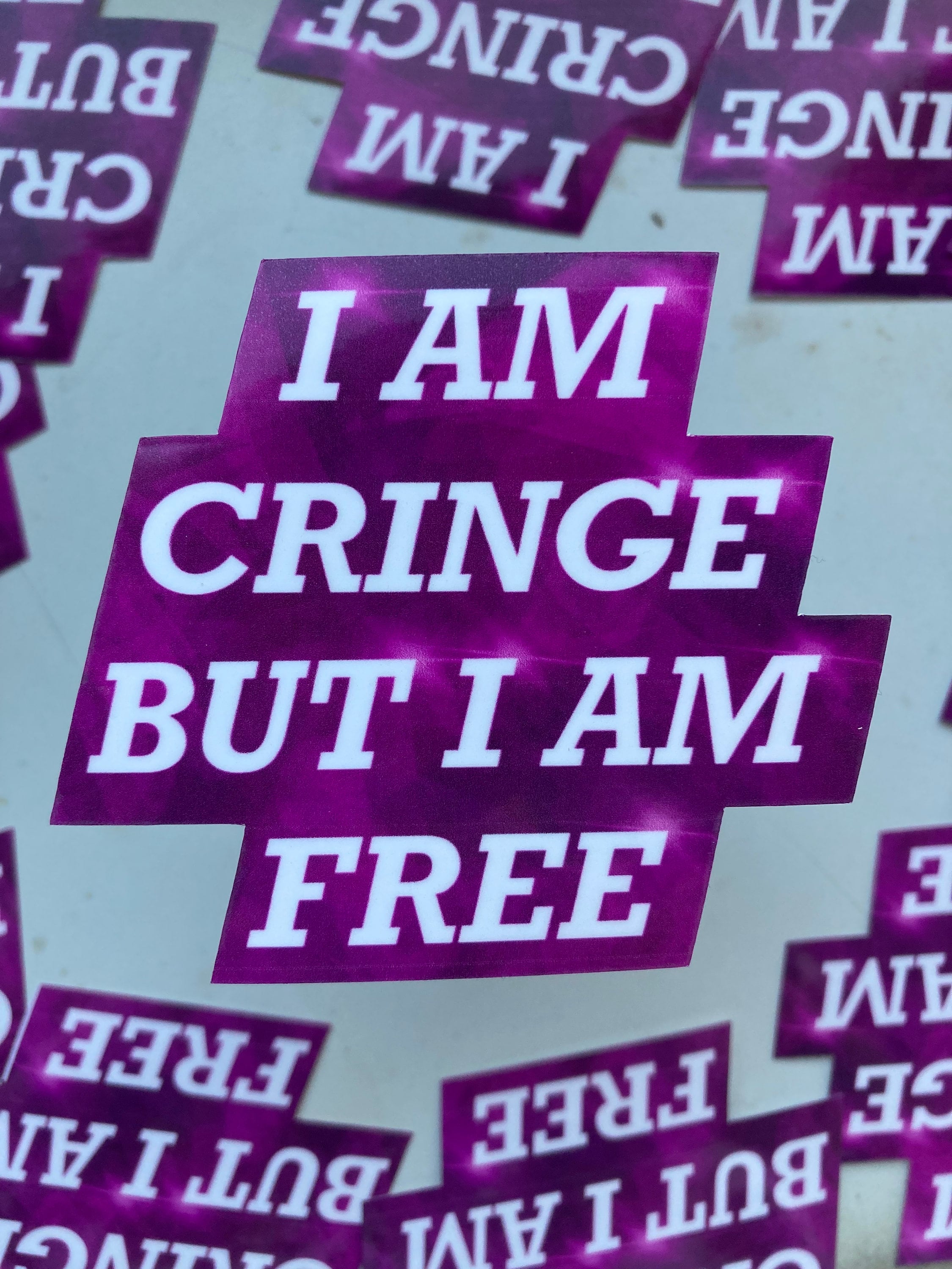 I Am Cringe But I Am Free Sticker | Gen Z | Fandom | Fandoms | Funny ...