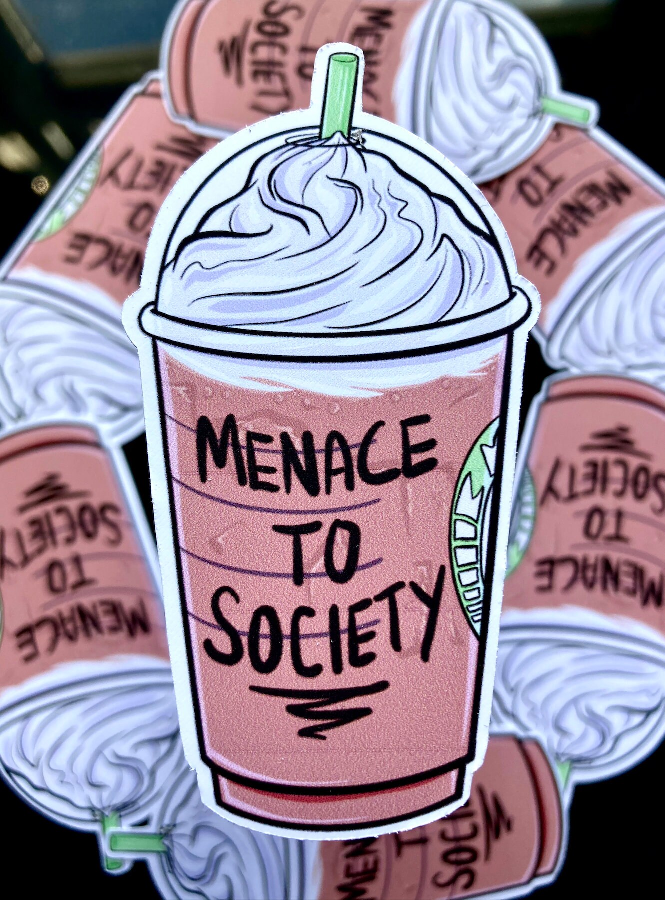 Menace to Society Sticker | Lesbian | Cute | LGBT | Gay | Bi | Pride ...