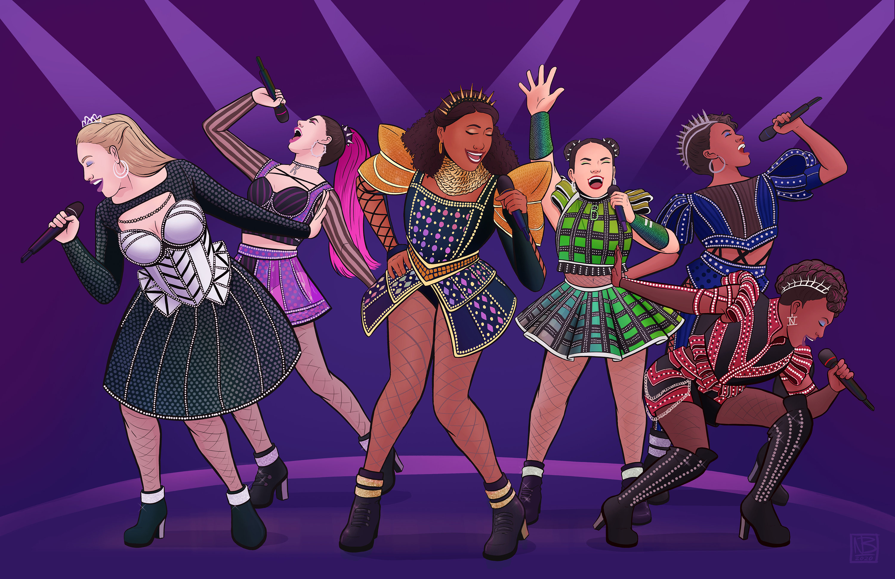 SIX the Musical 11x17 Print Musicals Musical Theater | Etsy