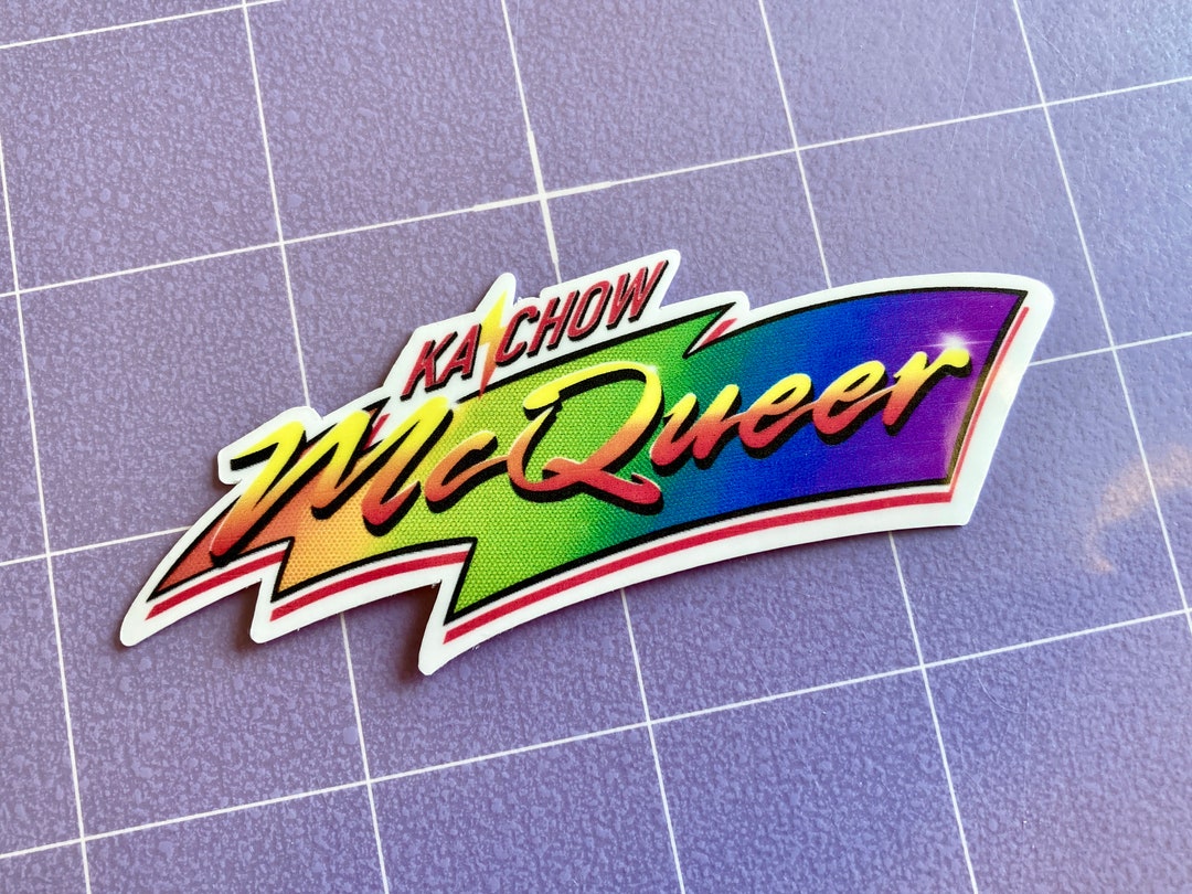 Kachow Mcqueer 3.5" Glossy Sticker - Etsy