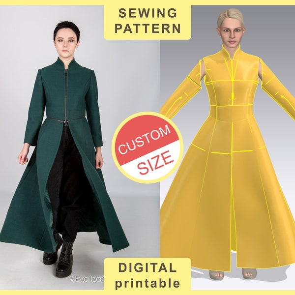 Trench Coat Pattern - Etsy