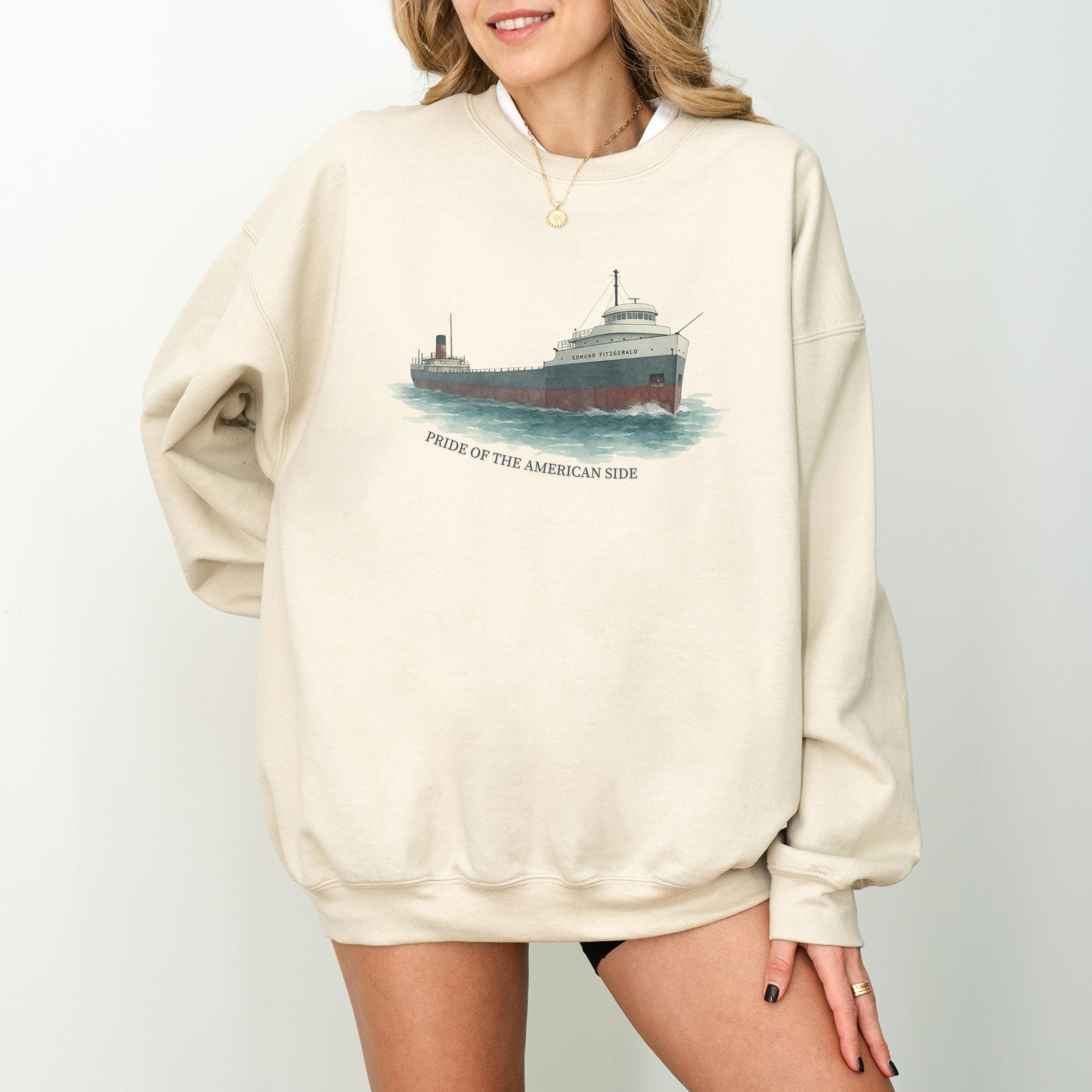 Edmund Fitzgerald Sweatshirt, Never Forget Nov 10th 1975, Great Lakes ...