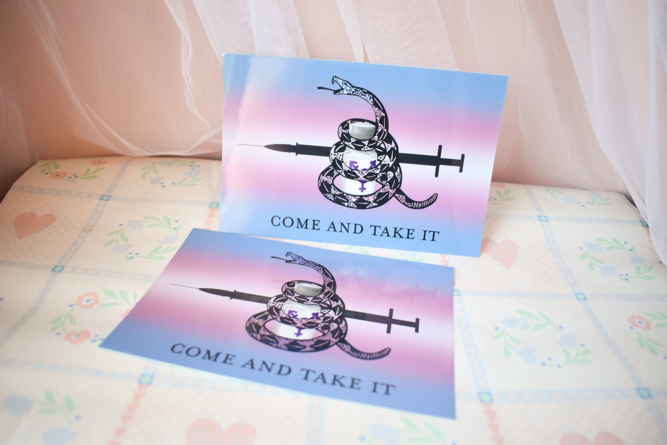 Come and Take It Trans Rights Sticker - Etsy