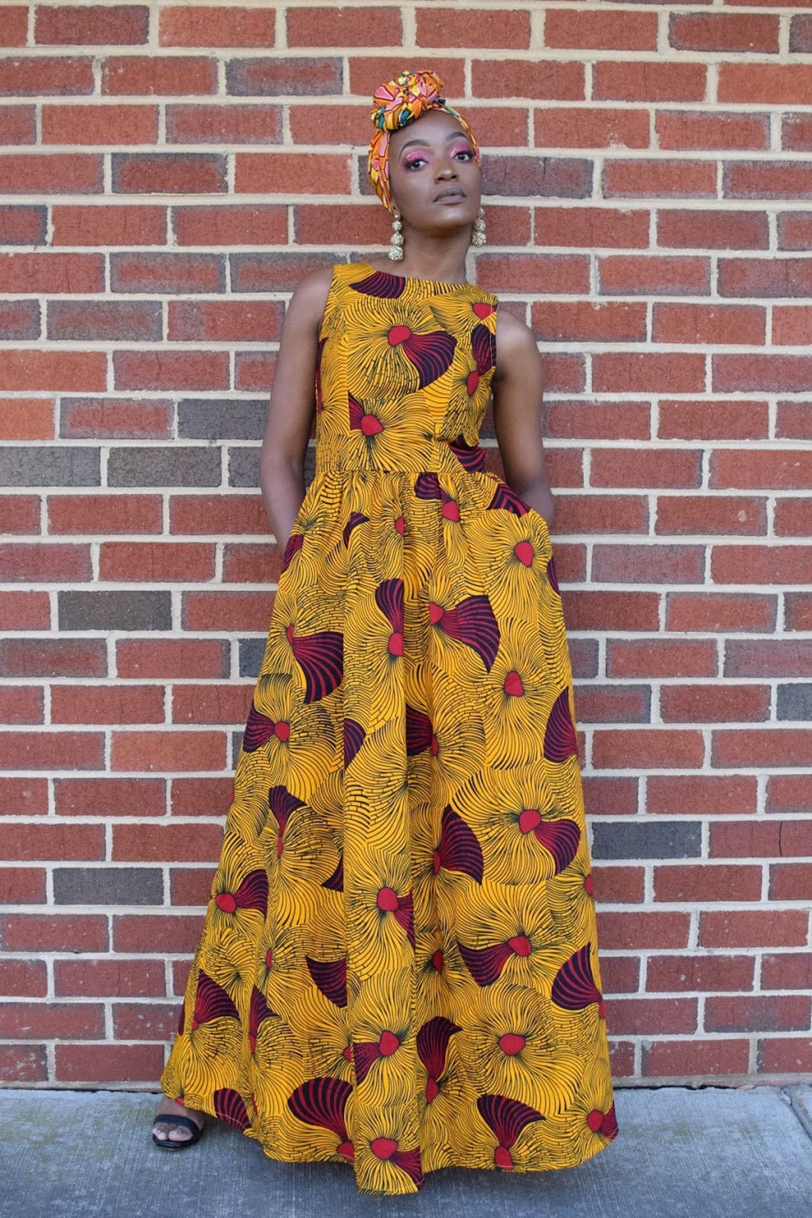 Nana Dress African Dress Long African Dress Long Maxi - Etsy