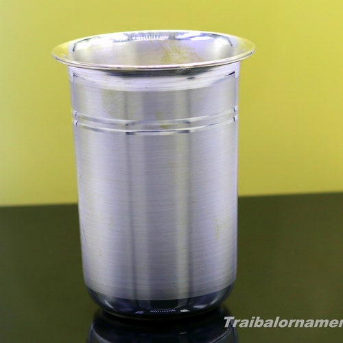 999 Fine Silver Water Glass Tumbler Set Silver Vessel - Etsy