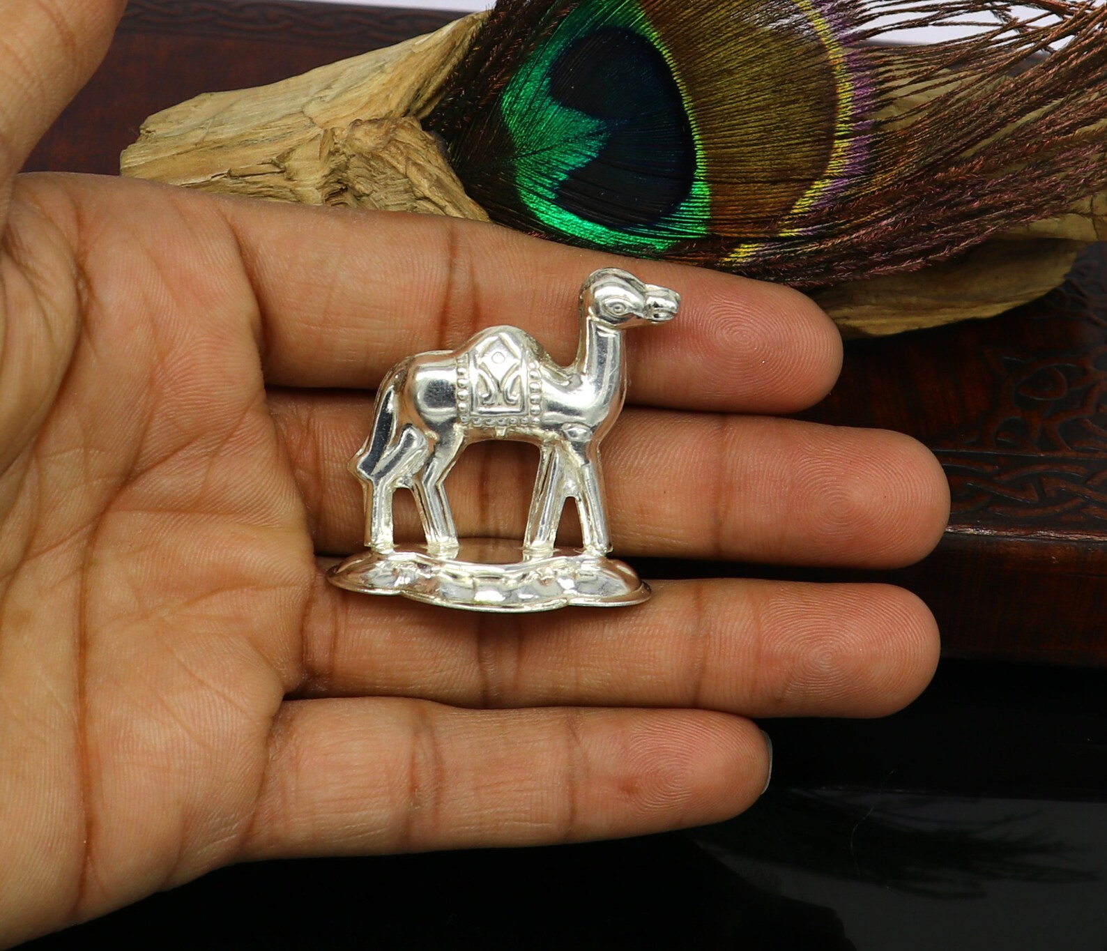 925 Pure Silver Handmade Elegant Camel Statue Silver Home - Etsy