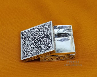 Silver Kajal Box - Etsy