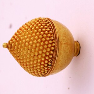 Vintage Traditional Rajasthani 20k Yellow Gold Rakhadi Head Jewelry ...