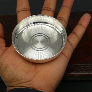 999 Fine Silver Handmade Solid Plate/ Tray, Best Gifting Baby Set for ...