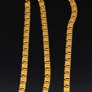 Indian Handmade 22karat Yellow Gold Fabulous Nawabi Chain Men's Women's ...