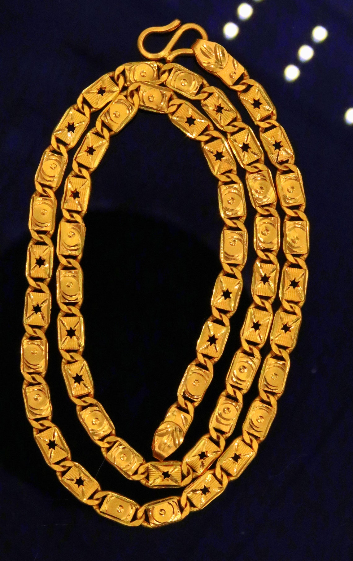 18/20/22/24 Inches Long All Size Handmade 22karat Yellow Gold 5 Mm Wide ...