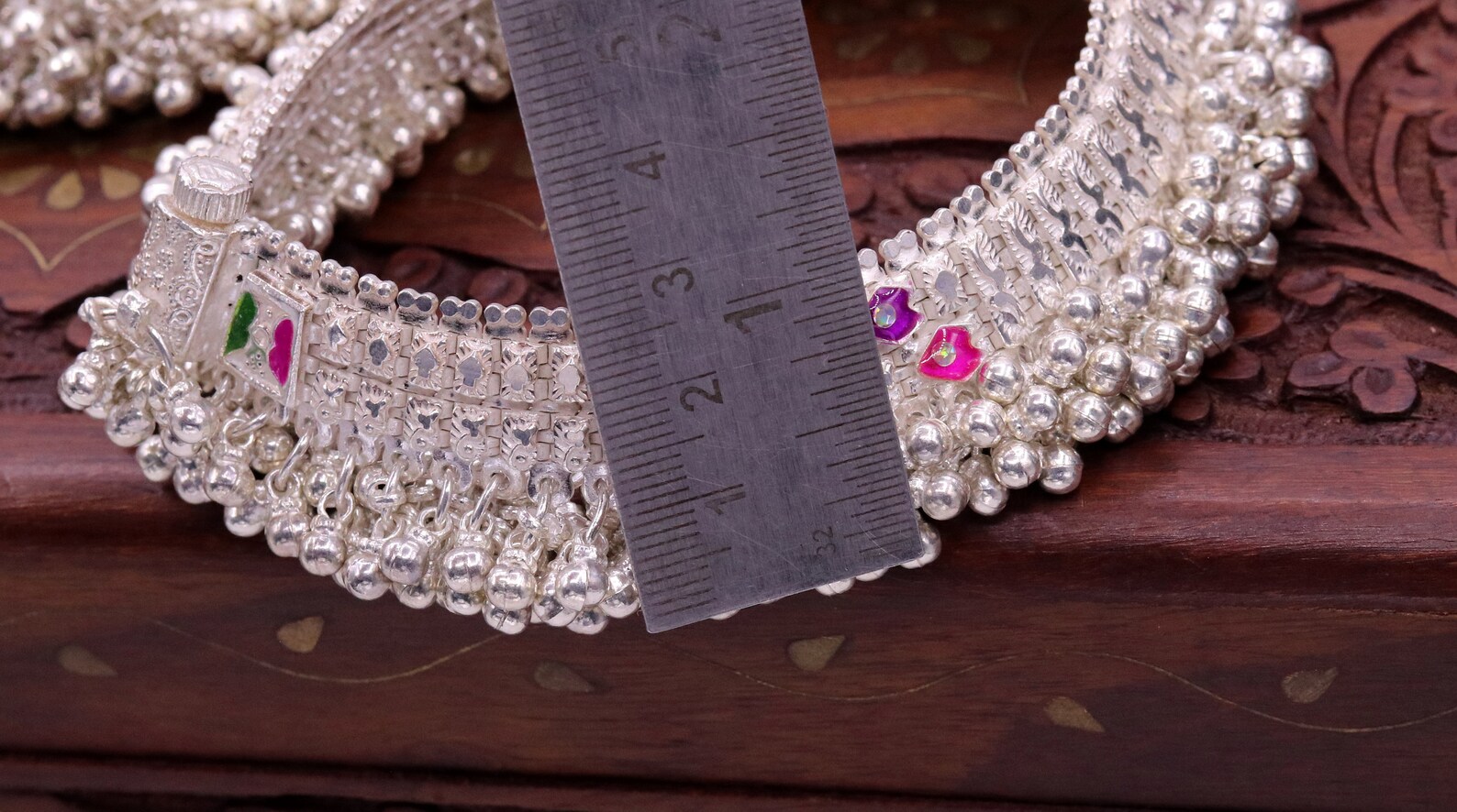 Vintage Design Handmade Solid Silver Heavy Anklet Excellent - Etsy