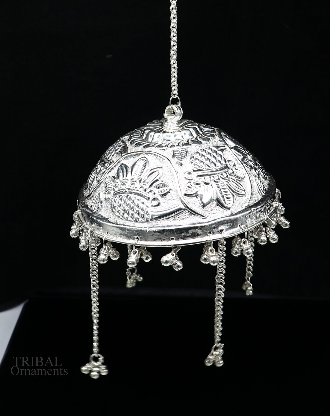 Handmade Solid Silver Nakshi Work Chattar or Chhatra, Silver Umbrella ...