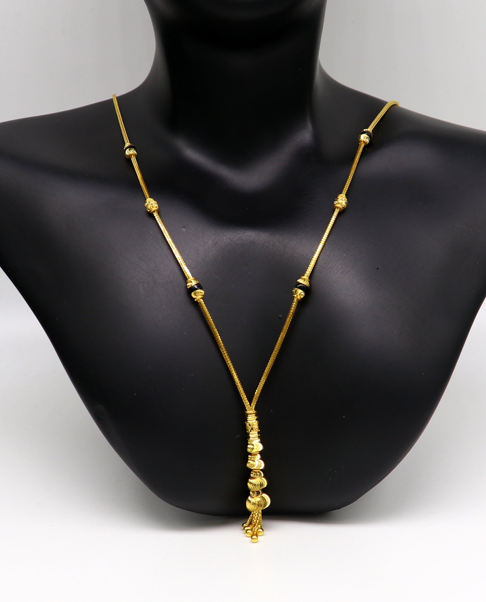 22kt Fine Yellow Gold Handmade Customized Design Chain - Etsy