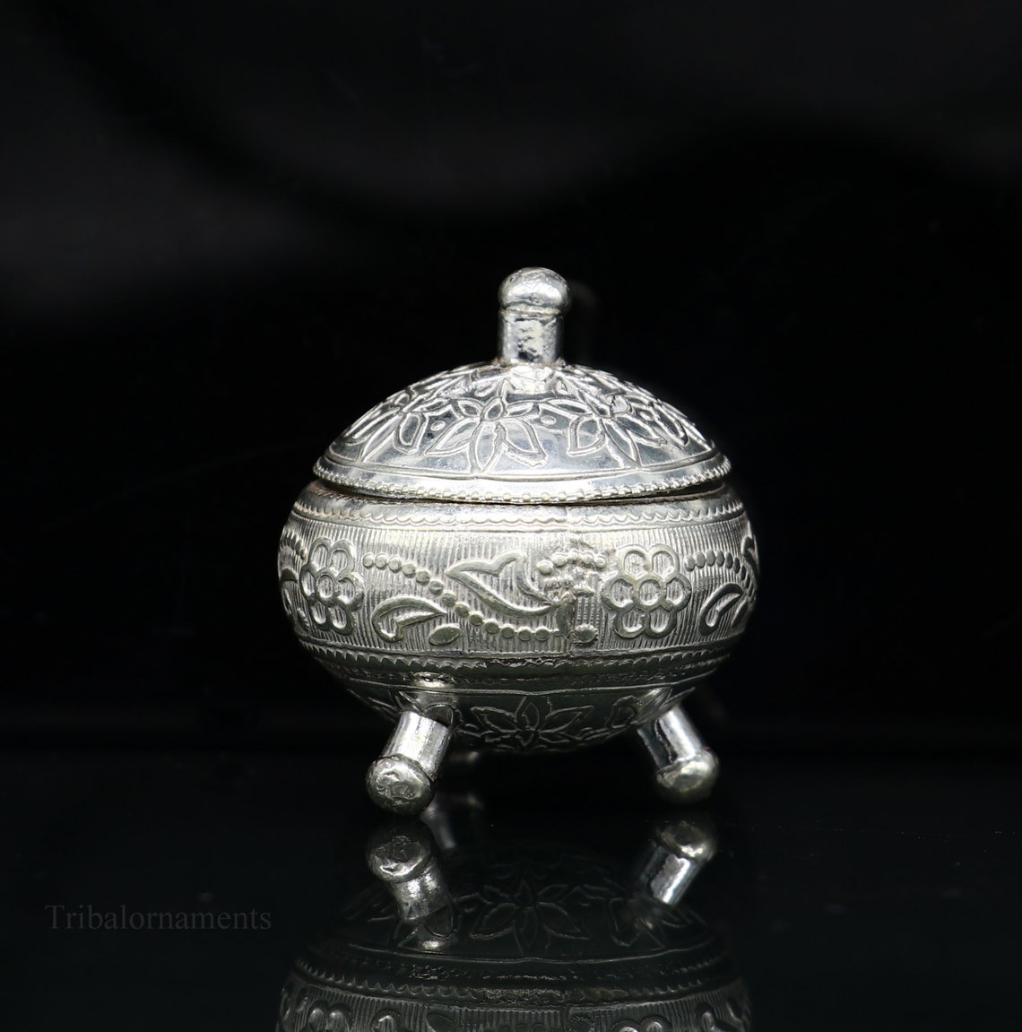 925 Sterling Silver Handmade Fabulous Trinket Box Solid - Etsy