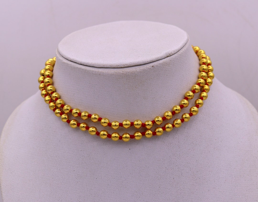 Vintage Antique Design Handmade Gold 20kt Yellow Gold Ball Beads ...