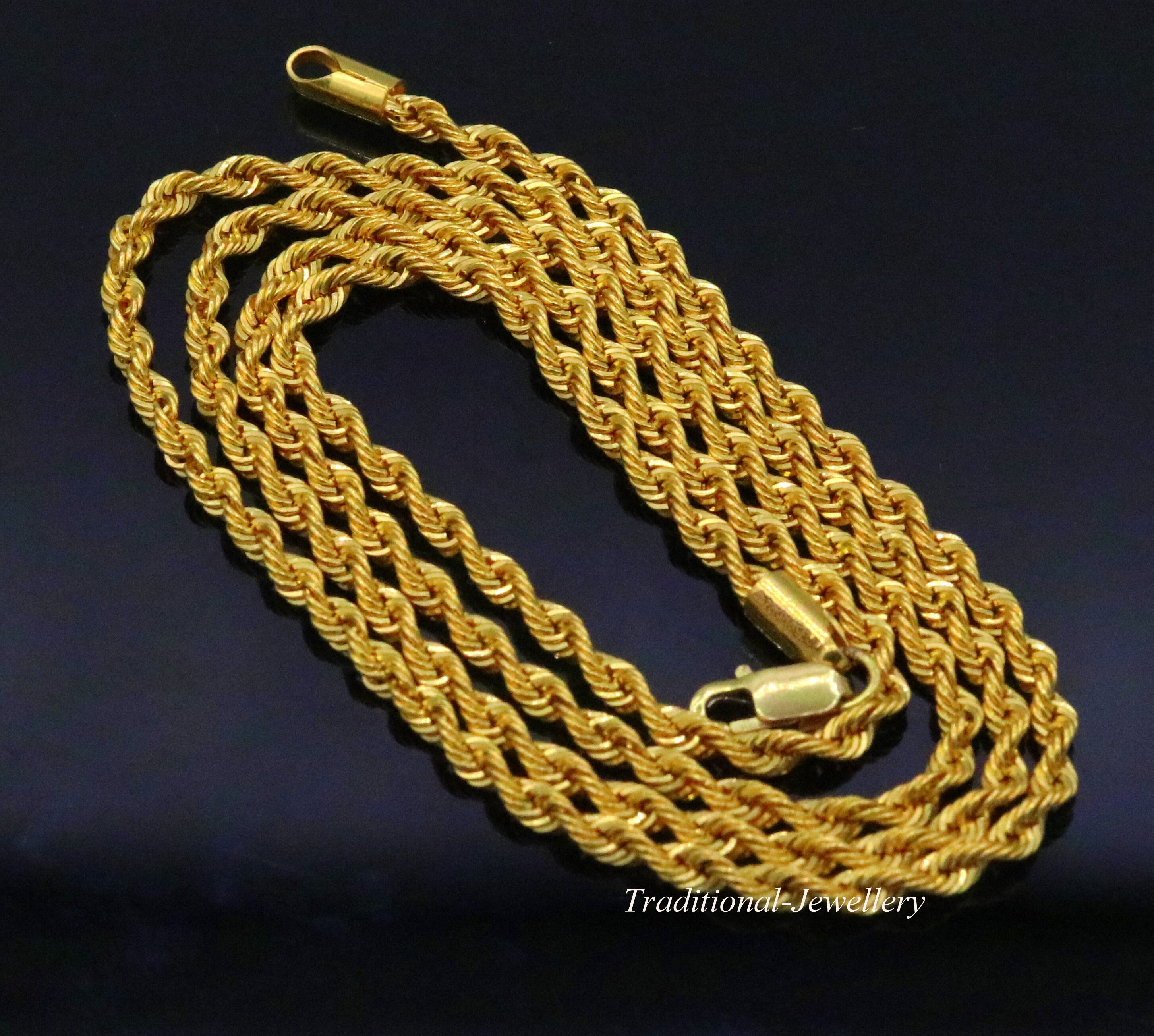 18 to 22 hallmarked 22k yellow gold handmade | Etsy