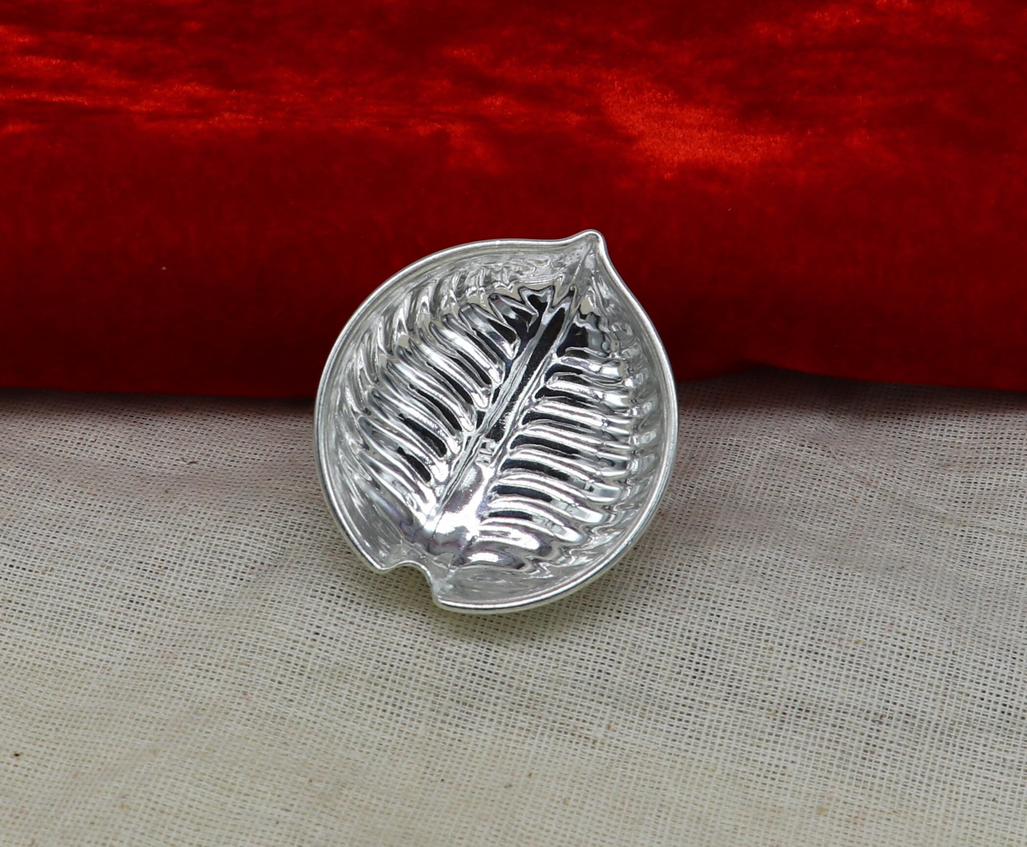 925 Sterling Silver Handcrafted Design Tilak Bowl, Sindur Bowl, Kesar ...